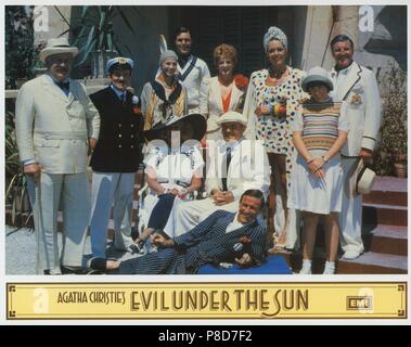 SYLVIA MILES, NICHOLAS CLAY, EVIL UNDER THE SUN, 1982 Stock Photo - Alamy