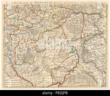 Map of Muscovy. Museum: PRIVATE COLLECTION Stock Photo - Alamy