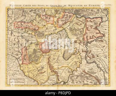 Map of Muscovy. Museum: PRIVATE COLLECTION Stock Photo - Alamy