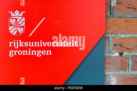 Main building of the Groningen University in The Netherlands Stock ...