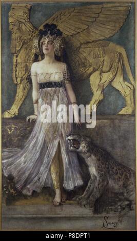 Queen Semiramis. Museum: PRIVATE COLLECTION. Author: Heinrich Friedrich ...