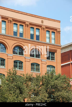 View of the historic Texas School Book Depository where John F. Kennedy ...