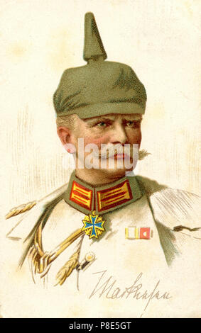 August von Mackensen in first year of military service Stock Photo - Alamy