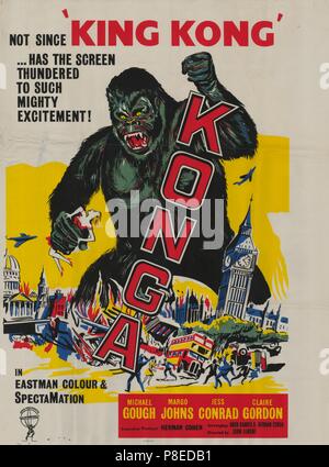 Konga (1961) Publicity Information, Film Poster, Date: 1961 Stock Photo ...