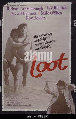 Loot (1970) Publicity information Film poster, Date: 1970 Stock Photo ...