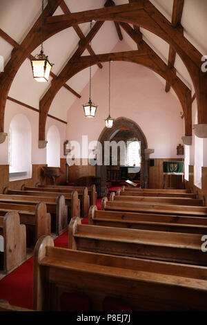 Interior Of A Small Church; Northumberland, England Stock Photo - Alamy