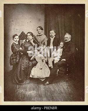 Alexandra left and Ilya right Tchaikovsky with the children Stock Photo ...