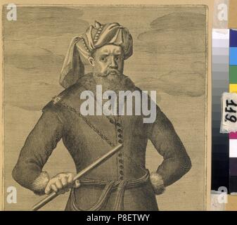 Portrait of the leader of a Cossacks insurrection Stepan (Stenka) Razin ...