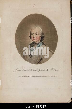 Portrait of Louis René Édouard, cardinal de Rohan (1734-1803). 18th ...