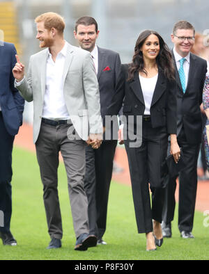 The Duke and Duchess watch traditional Gaelic sports being played at ...