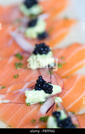 japanese cuisine. salmon roe on the background Stock Photo - Alamy