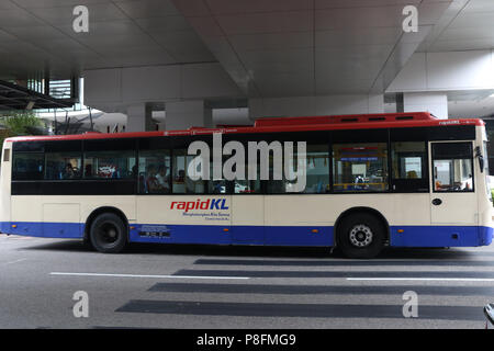 Rapid KL public transport bus in old Kuala Lumpur, Malaysia Stock Photo ...