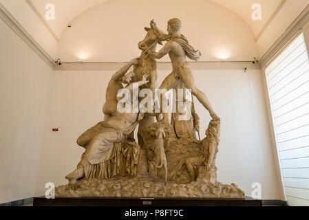 Statue of Farnese Bull (Toro Farnese), National Archaeological Museum ...