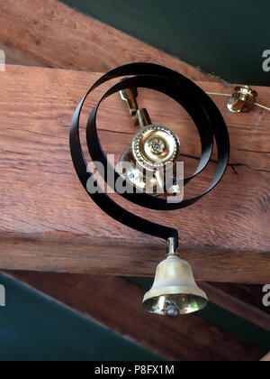 old antique doorbell pull Stock Photo - Alamy