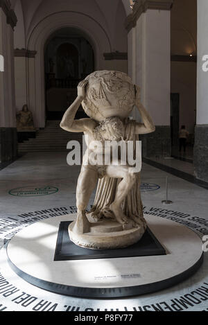 Italy, Naples, national museum, marble statue Stock Photo - Alamy