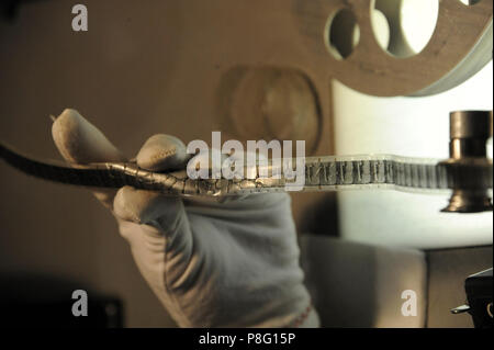 80th Anniversary Celebration . Audrey Amidon handcleaning of a film ...