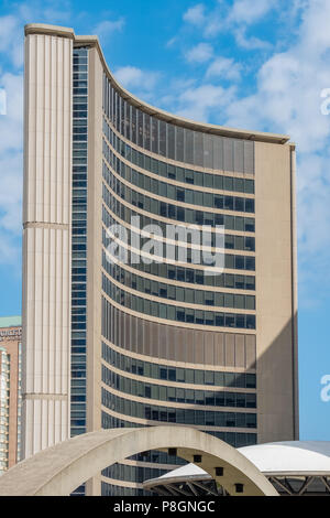 The L Tower curved architecture in Toronto downtown, Canada Stock Photo ...