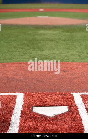 Home plate from pitcher's mound Stock Photo: 17746864 - Alamy