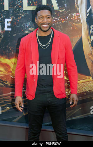 Jocko Sims attends the "Skyscraper" premiere at AMC Loews Lincoln ...