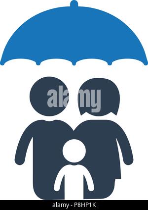 Family Protection Icon Stock Vector Image & Art - Alamy
