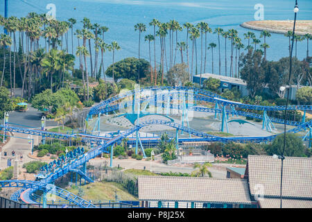 San Diego, JUN 27: Aerial view of the famous SeaWorld on JUN 27, 2018 ...