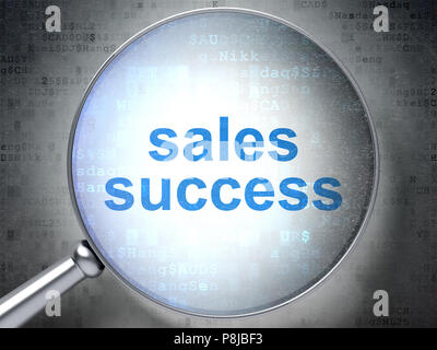 Marketing concept: Internet Sales with optical glass Stock Photo - Alamy