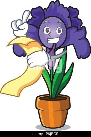 Chef iris flower character cartoon Stock Vector Image & Art - Alamy
