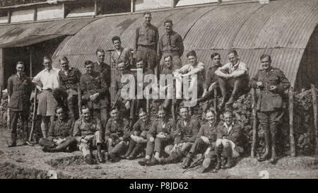 Group photo, Royal Naval Air Service officers, WW1 Stock Photo - Alamy