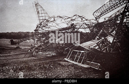 The wreckage of the R101 Stock Photo - Alamy