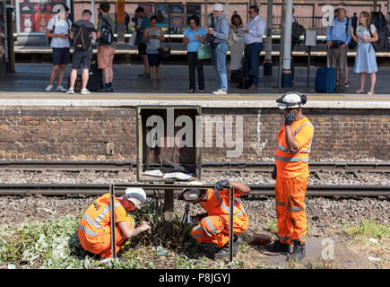 Railway signal maintenance Stock Photo - Alamy