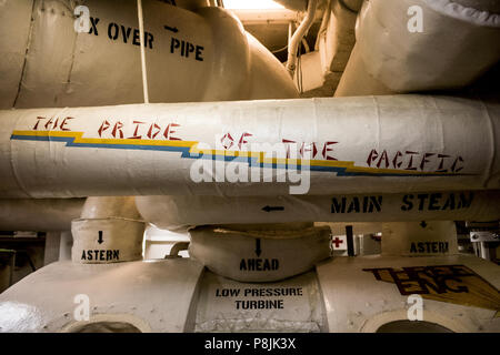 engine room images from the USS Midway Stock Photo - Alamy