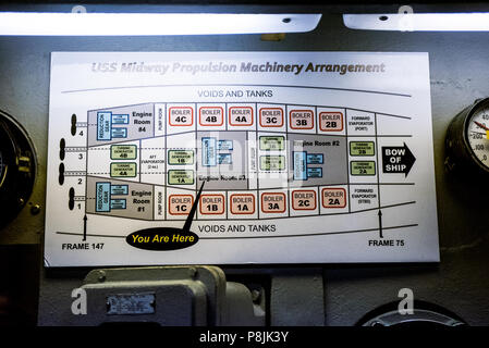 engine room images from the USS Midway Stock Photo - Alamy