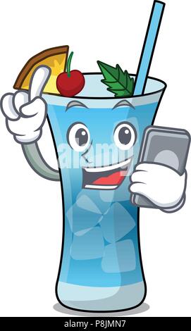 Call me margarita glass mascot cartoon Stock Vector Image & Art - Alamy