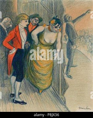 Steinlen - le-cafe-concert Stock Photo - Alamy