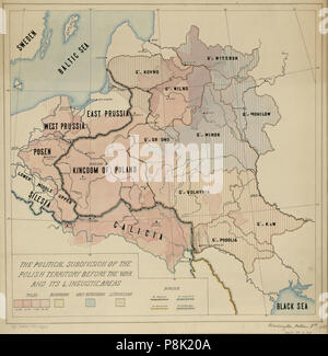 The Political subdivision of the Polish territory before the war and ...