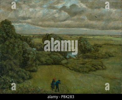 Hans Thoma, Landscape Storm, 1892 | Archium Stock Photo - Alamy