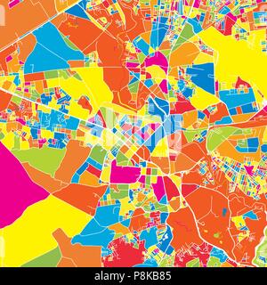 Urban vector city map of Rawalpindi, Pakistan, Asia Stock Vector Image ...