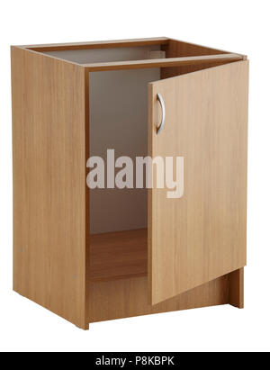 Kitchen base cabinet isolated on white background. Include clipping ...