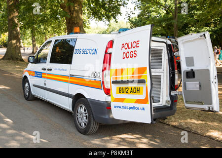 Police Van Dog Section London England UK Stock Photo - Alamy