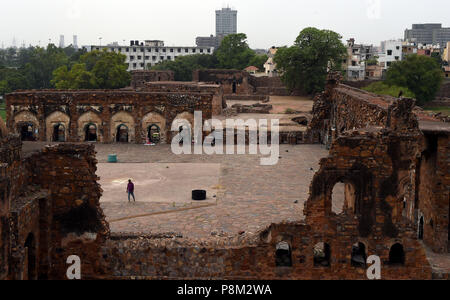 Delhi India Feroz Shah Kotla Fort Built By Feroz Shah Tughlaq Ashoka's ...
