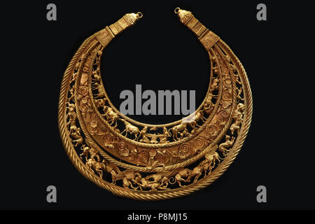 Ukraine: Scythian gold pectoral, 4th century BCE. Scythian golden ...