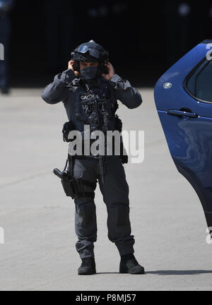 A Counter Terrorist Specialist Firearms Officer at the Royal Sussex ...