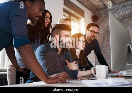 Group of engineers, architects, business partners at construction site ...