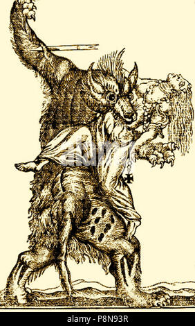 werewolf medieval illustration Stock Photo - Alamy
