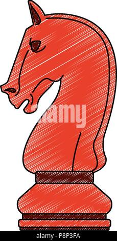 Chess game piece scribble pop colors Stock Vector Image & Art - Alamy
