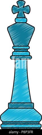 Chess game piece scribble pop colors Stock Vector Image & Art - Alamy