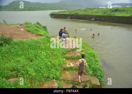 Thane, India. 12th July, 2018. 12/07/2018 in Ambernath, Thane, India ...