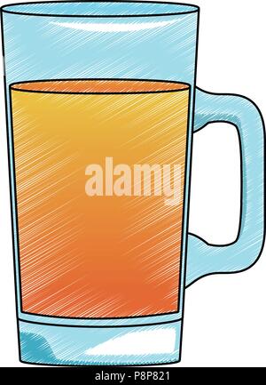 Orange juice cup scribble Stock Vector Image & Art - Alamy