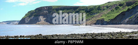 Huts at Port Mulgrave, North Yorkshire Stock Photo - Alamy