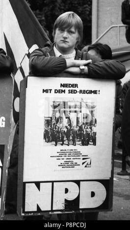 The mobilization of the right-wing "Junge Nationaldemokraten" (JN), the ...